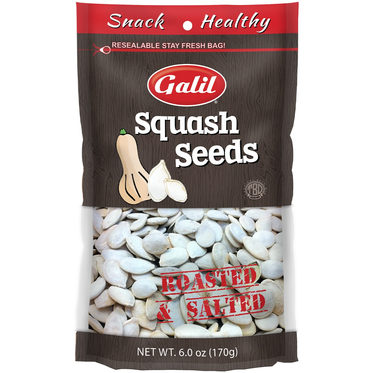 Roasted/Salted Squash Seeds, Galil — Specialty Food Source