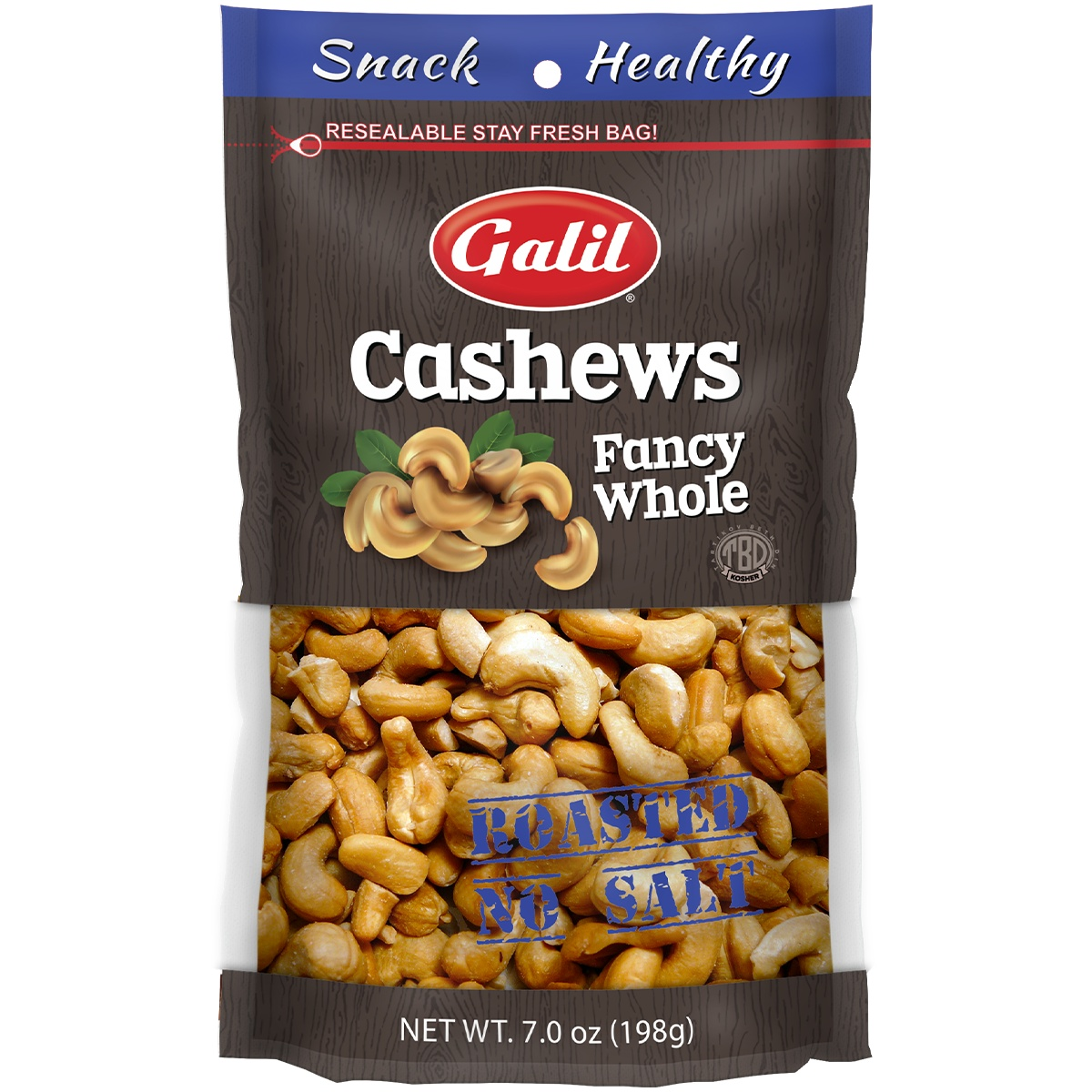 Cashews | Roasted/No Salt | 7 oz | Galil — Specialty Food Source