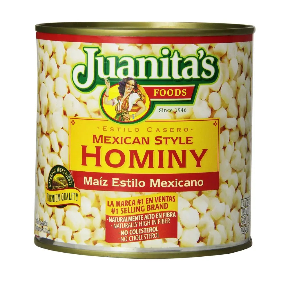 Juanita's Mexican Style Hominy - 25 oz — Specialty Food Source