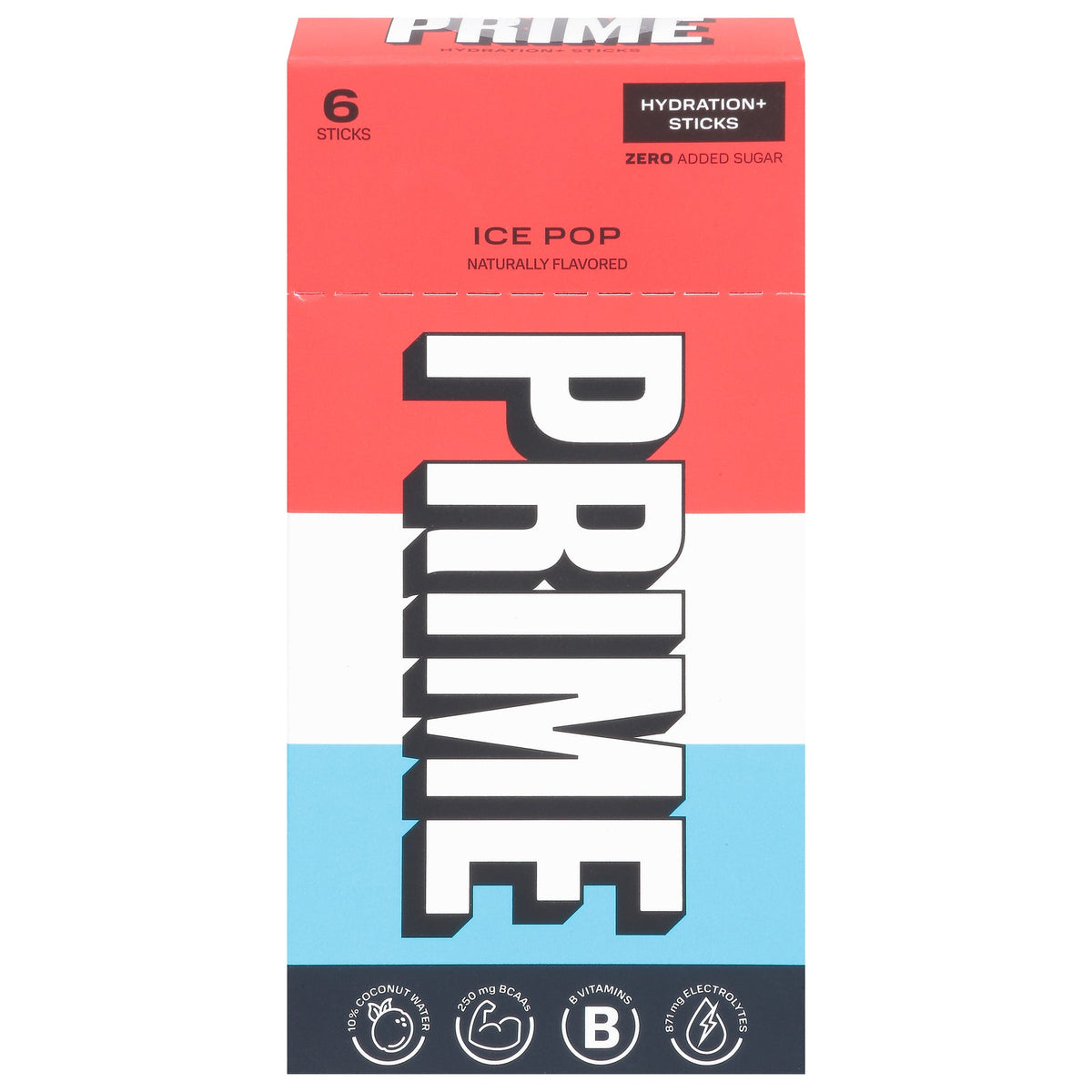 Prime Hydrate Ice Pop 9.71g Stick - Pack of 6 — Specialty Food Source