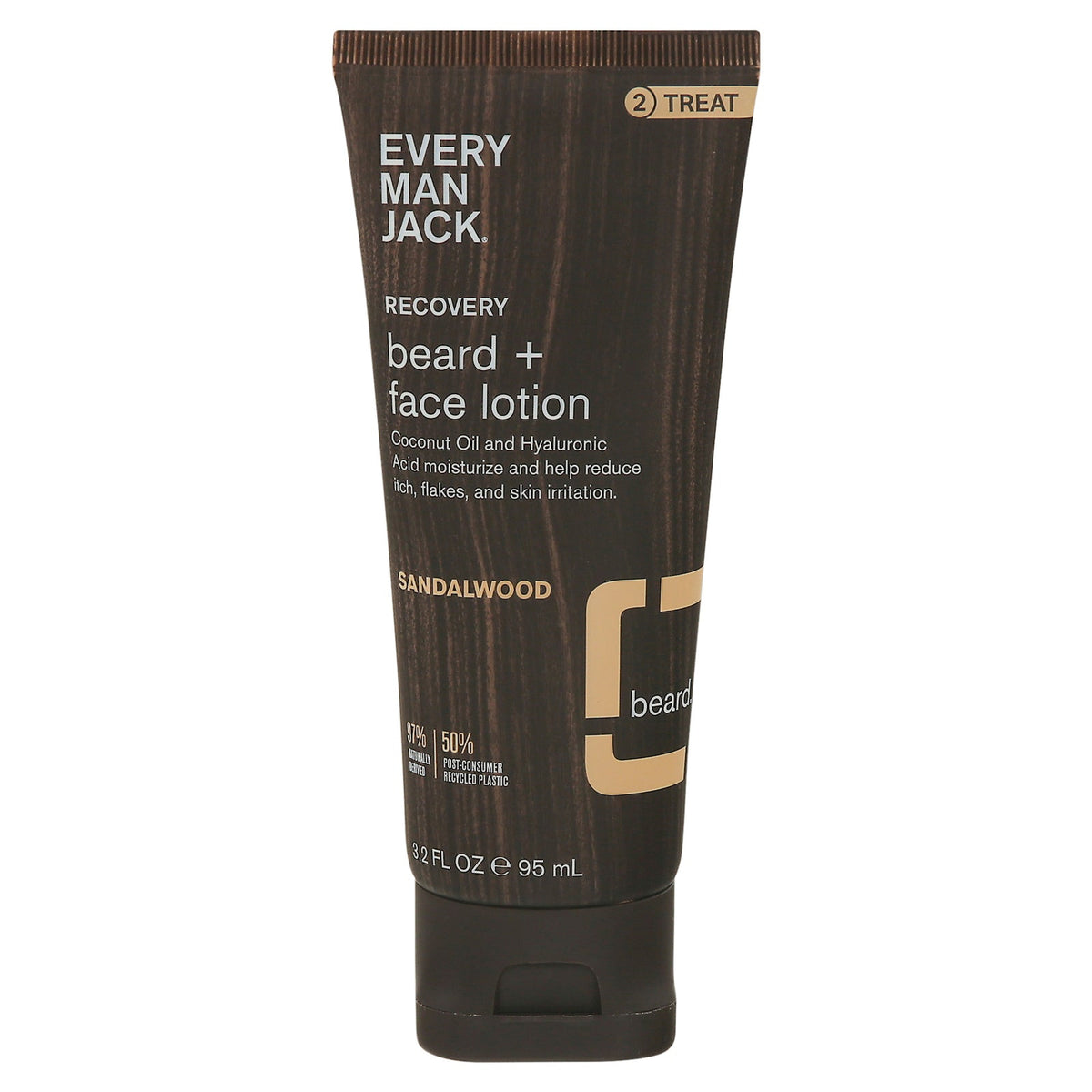 Every Man Jack Face and Beard Lotion, Recovery Blend with Sandalwood ...