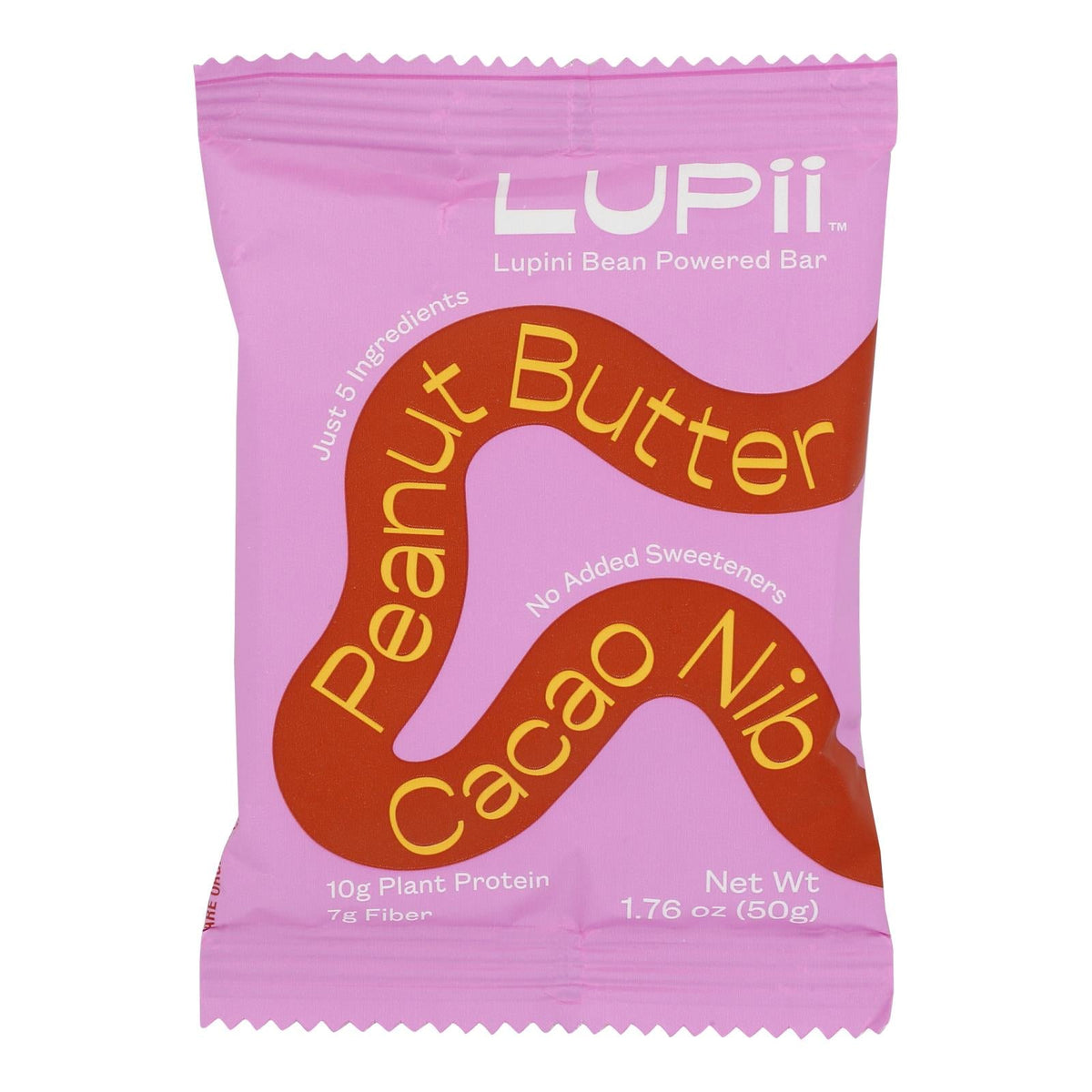 Lupii Bites Protein Peanut Butter with Cacao Nibs, 12-Pack of 1.76 Oz ...
