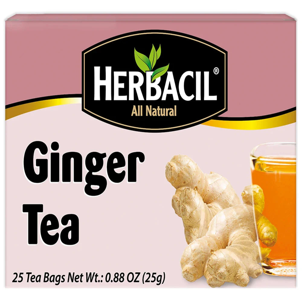 Herbacil Ginger Tea Box 25 ct — Specialty Food Source