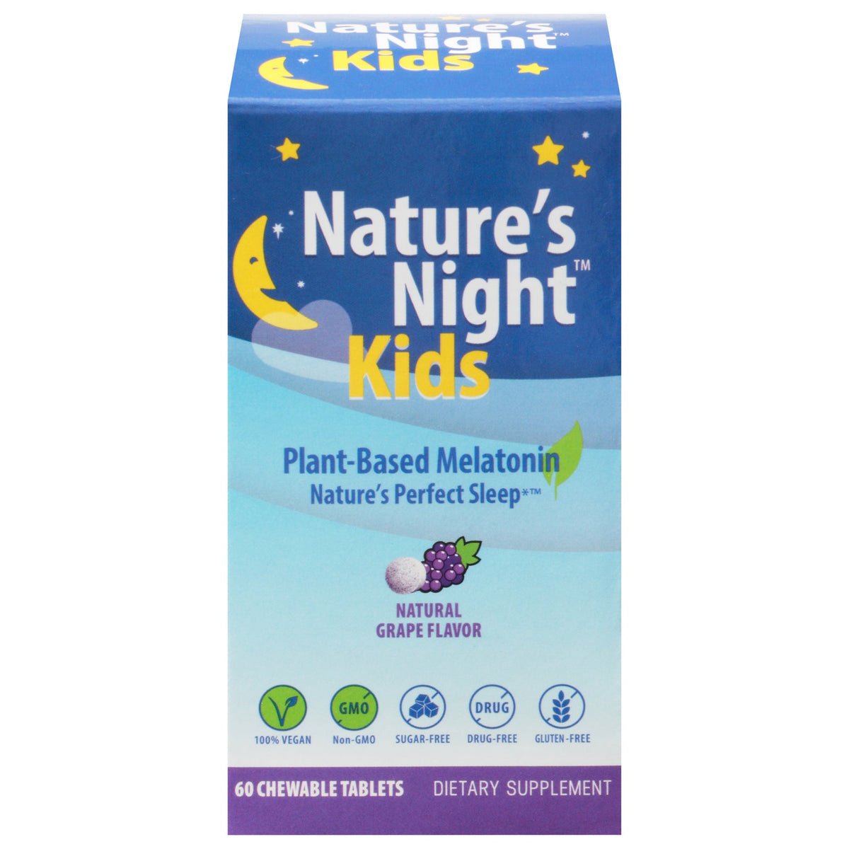 Zero Brands LLC NTRS Night Melatonin Kids Sleep Aid Tablets for Kids ...