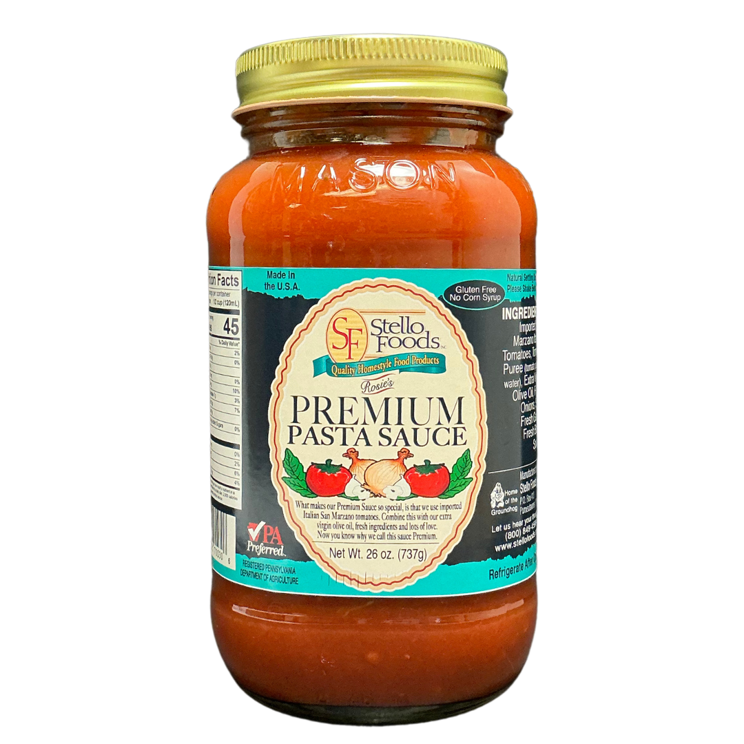 Stello Foods - Rosie's Premium Pasta Sauce 26 oz — Specialty Food Source