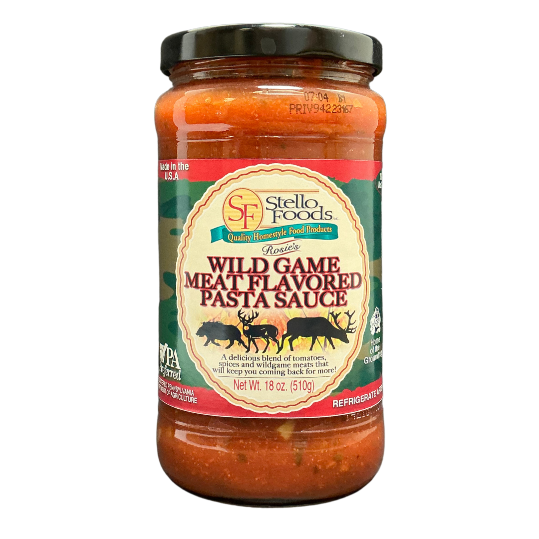Stello Foods - Rosie's Wild Game Meat Flavored Sauce 18 oz — Specialty ...