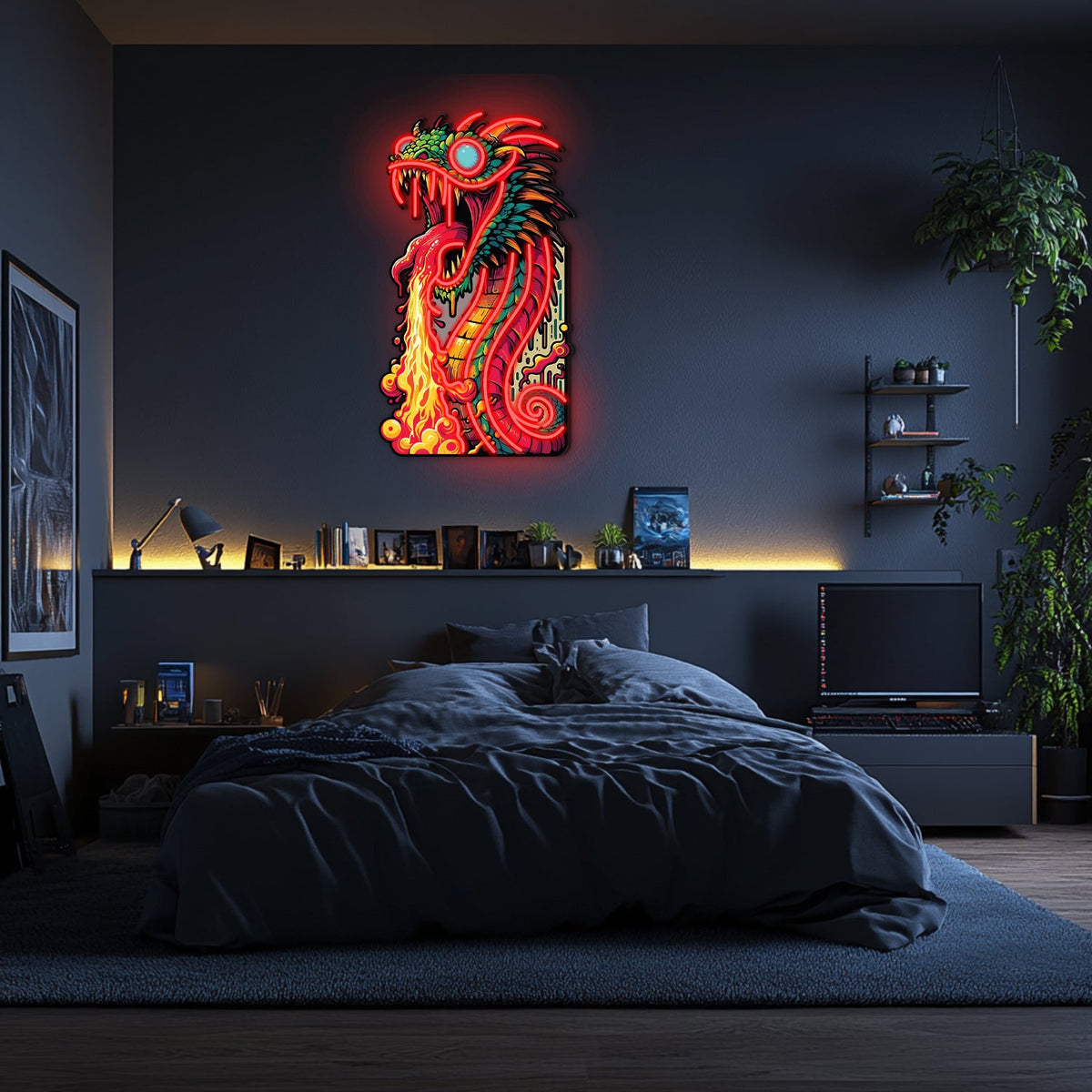 UV Printed Dragon Neon Wall Art- LV0010 — Specialty Food Source