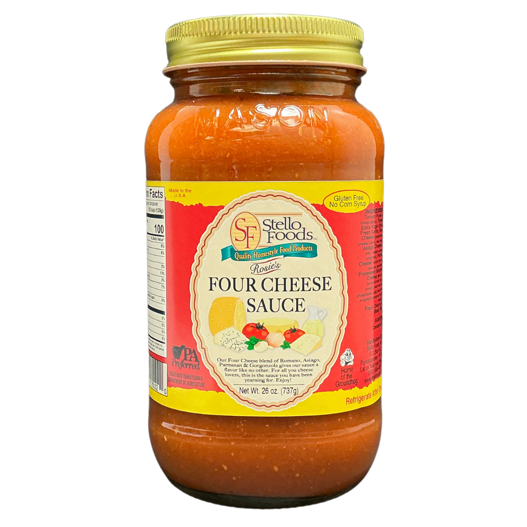 Stello Foods - Rosie's Four Cheese Pasta Sauce 26 oz — Specialty Food ...