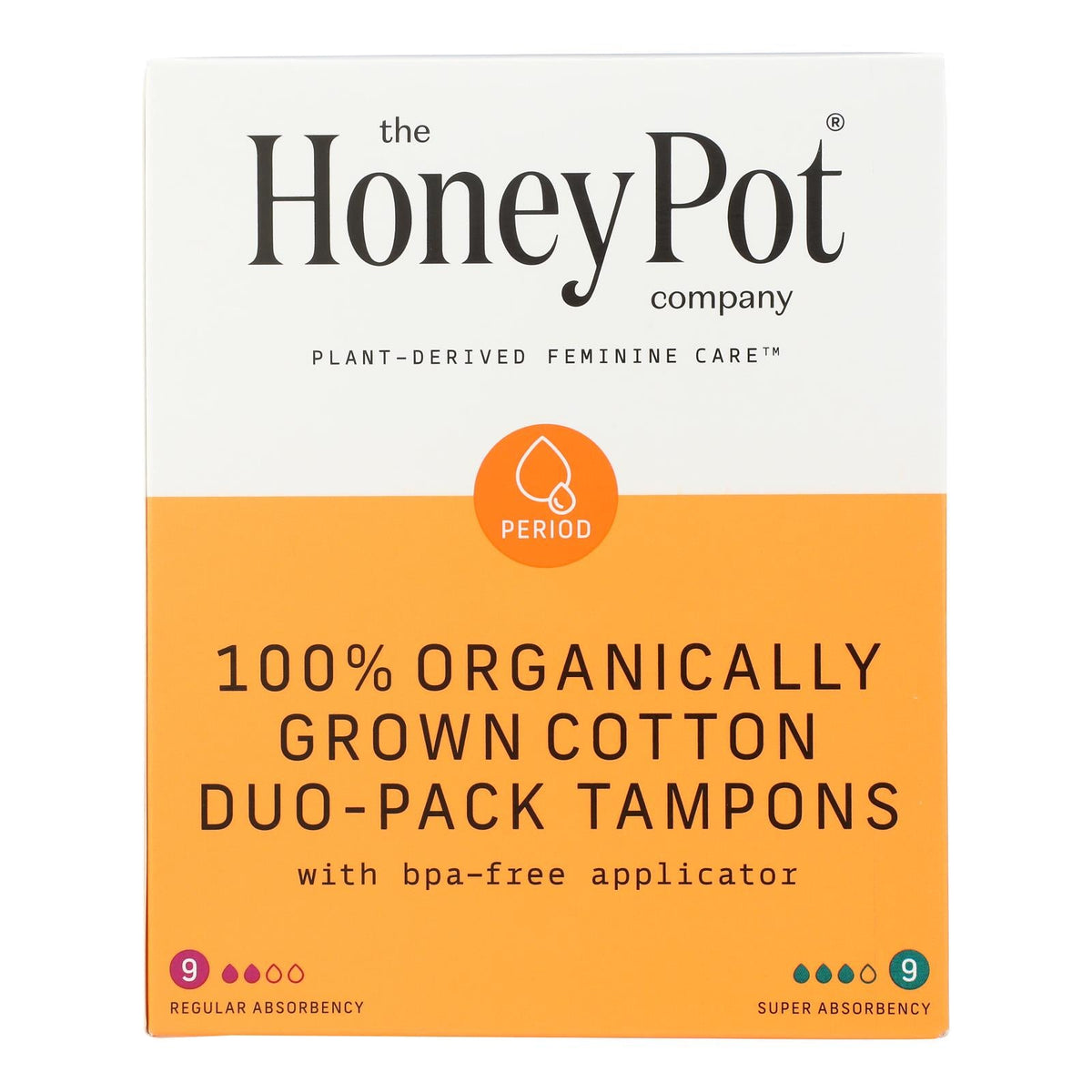 The Honey Pot Company Tampon Duo Pack, Applicator & Applicator-Free, U ...