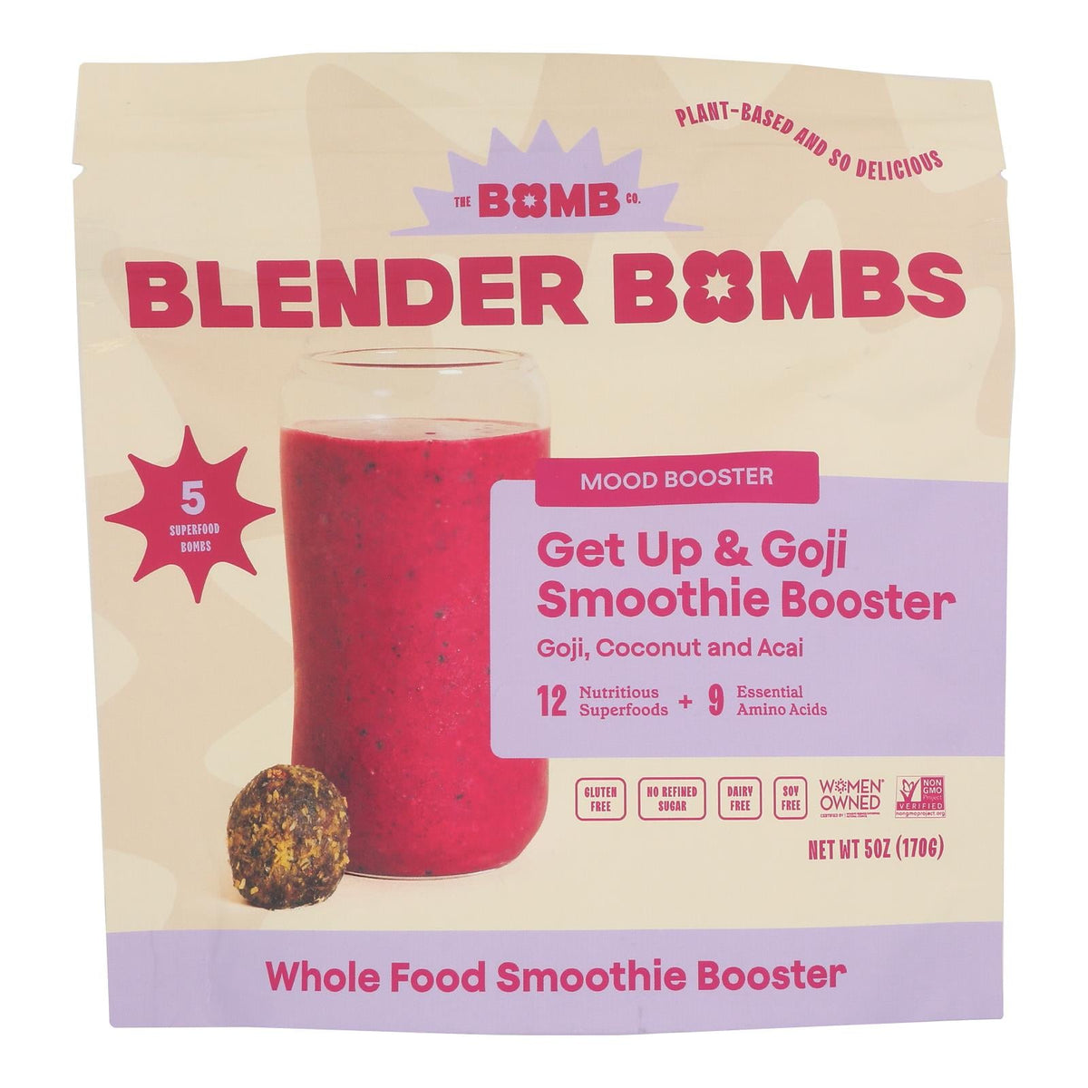 The Bomb Co. Bomb Goji Coconut & Acai - 5 Oz - Superfood Energy Smooth ...