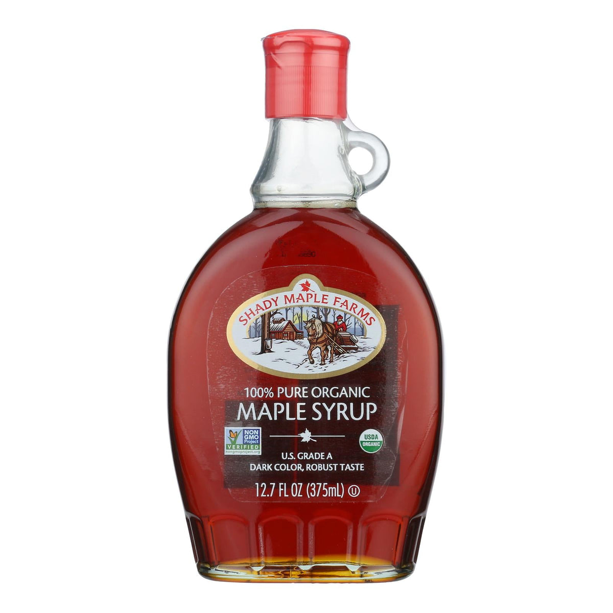 Shady Maple Farms 100% Pure Organic Maple Syrup - Grade A, 12.7 oz (Ca ...