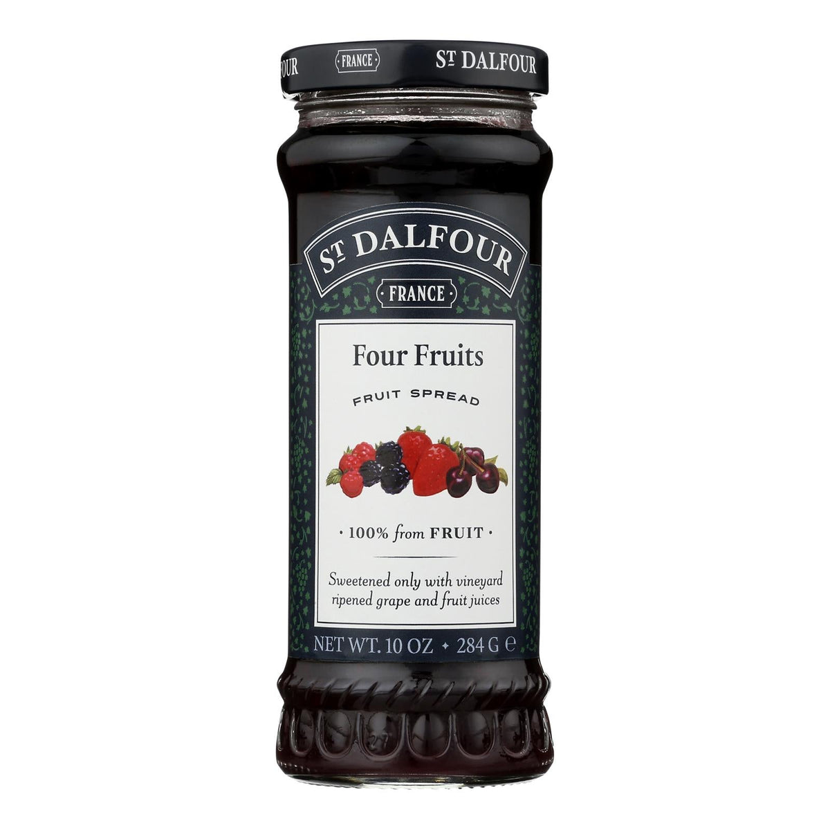 St Dalfour Four Fruits Spread - Deluxe 100% Fruit - 10 Oz - 6 Pack ...