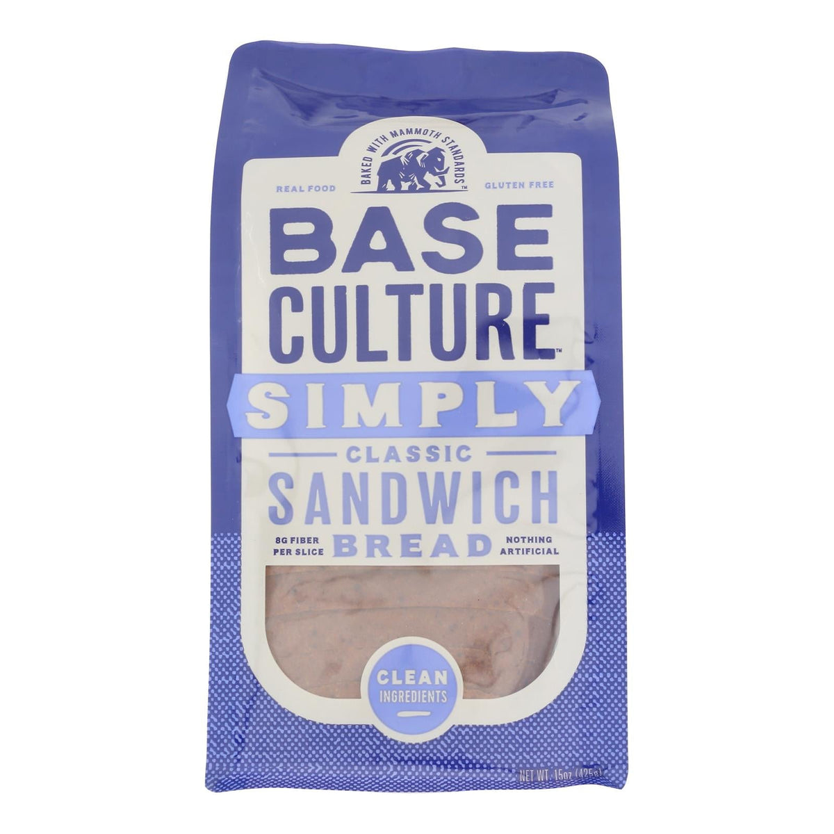 Base Culture Classic Sandwich Bread - Pack of 6 (15 oz Loaves) - Glute ...