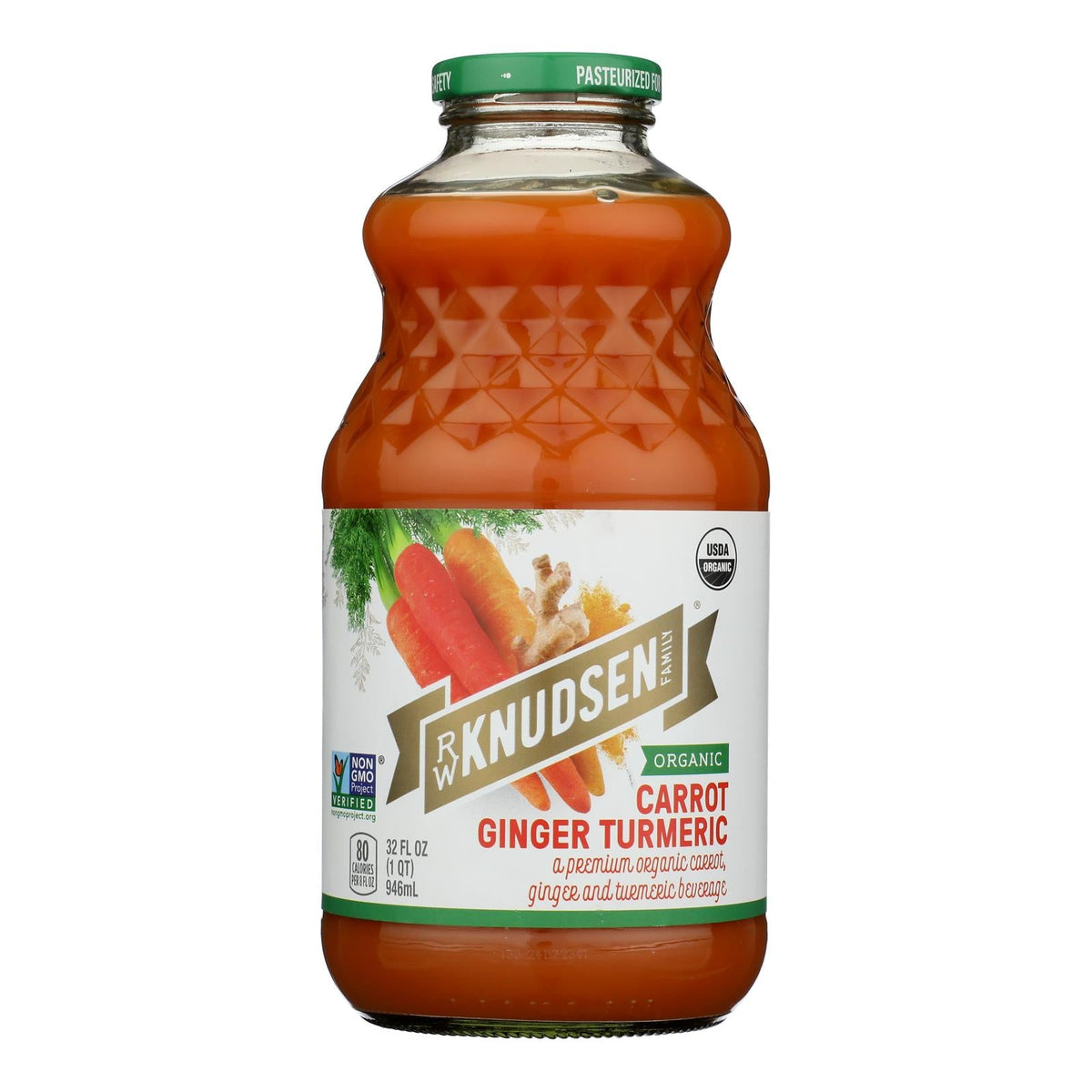 R.W. Knudsen Organic Carrot Ginger Turmeric Juice - Immune Support (Ca ...