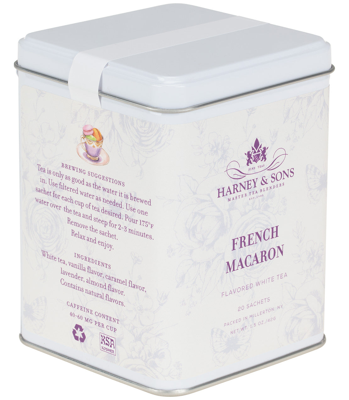 French Macaron, Tin of 20 Sachets — Specialty Food Source