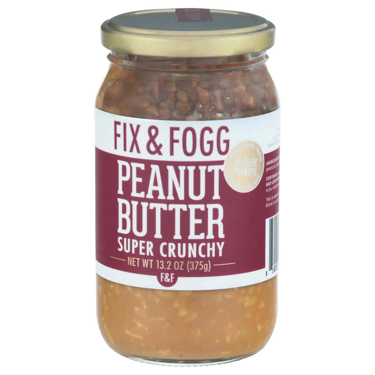 Fix & Fogg Super Crunchy Peanut Butter - 13.2 Oz - 6 Pack — Specialty ...