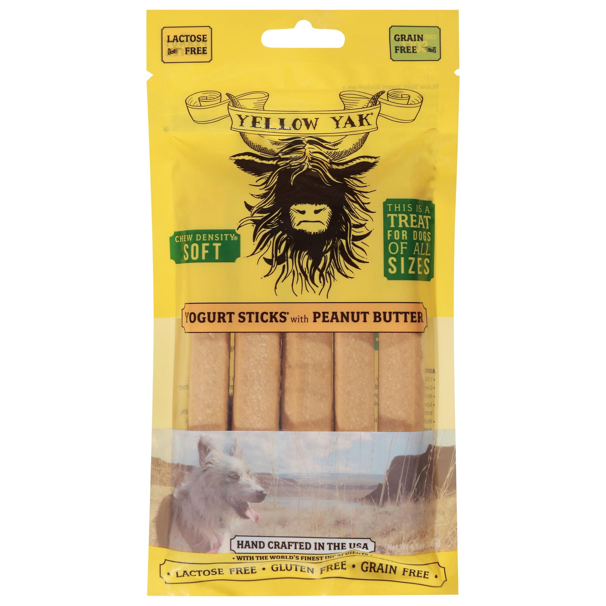 Yellow Yak Peanut Butter Yogurt Sticks - (Pack of 5 - 4.8 Oz Each ...