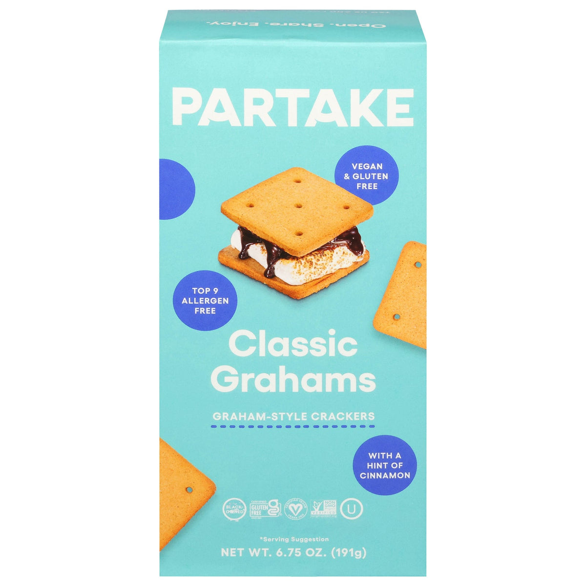 Partake Foods Classic Graham Crackers - 6 of 6.75 Oz Each — Specialty ...