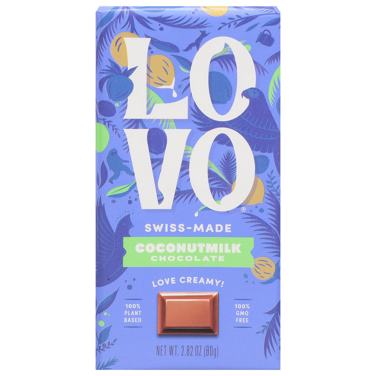 Lovo Chocolate Coconut Bar - Vegan Milk Chocolate Plant-Based - Pack o ...