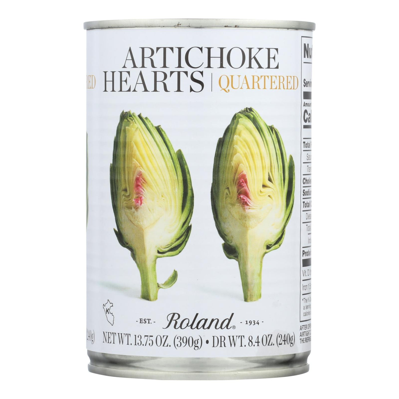 Roland Products Artichoke Hearts - Quartered - Case Of 12 - 13.75z ...