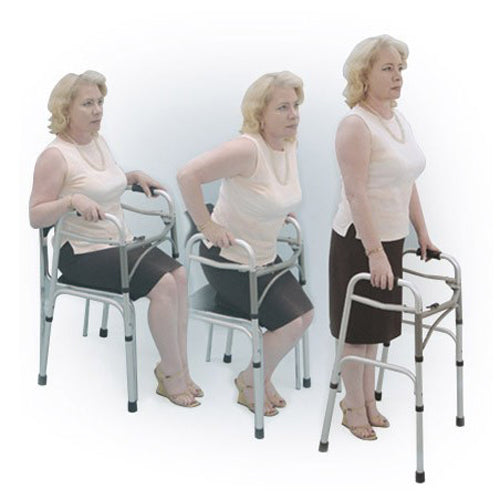 Youth Folding Walker with Easy Release, Narrow Profile, and U-Shape De ...