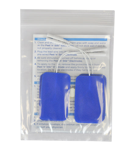 Blue Jay Reusable TENS Unit Electrodes - 1.5 x 2.5 Inch Rectangle, 4-P ...