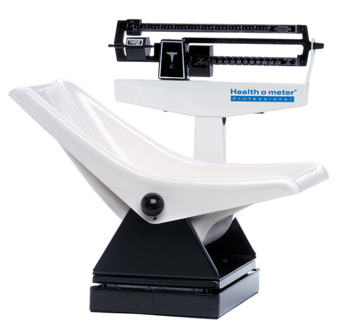 Pediatric Beam Scale with Measuring Tape and Child Seat, 130 Lbs Capac ...