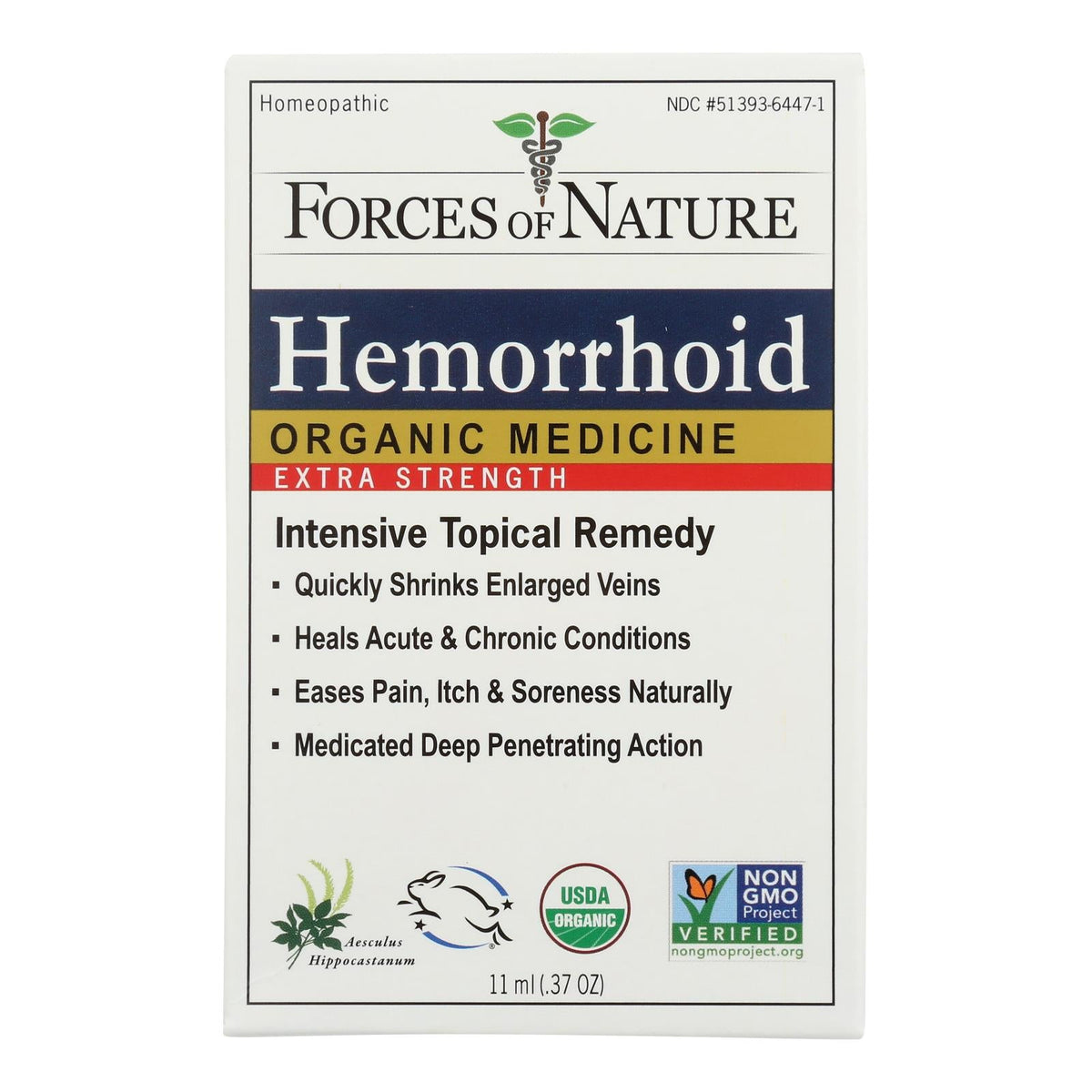 Forces Of Nature - Organic Hemorrhoid Control - 11ml Extra Strength ...