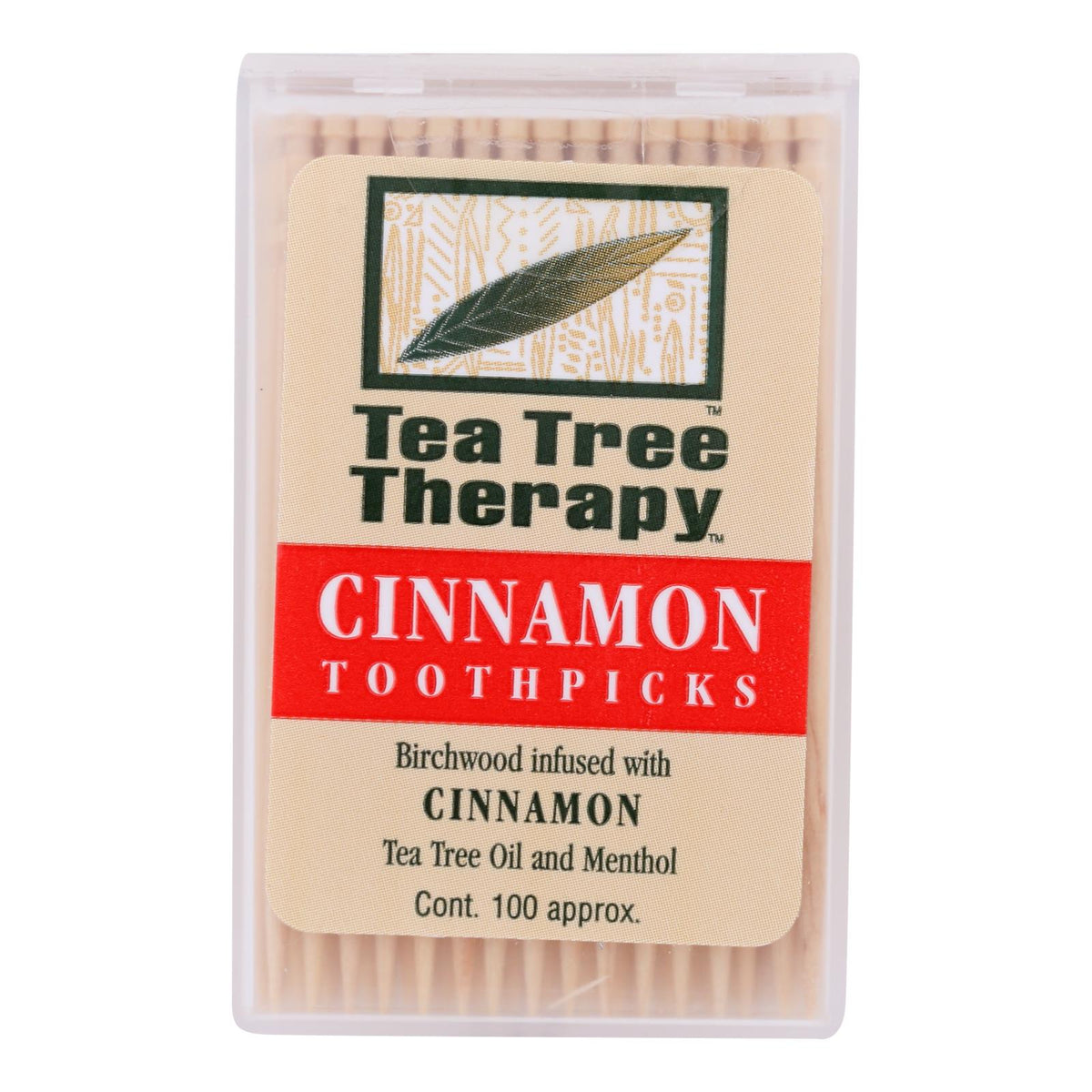 Tea Tree Therapy Cinnamon Toothpicks (1,200 Toothpicks) — Specialty ...