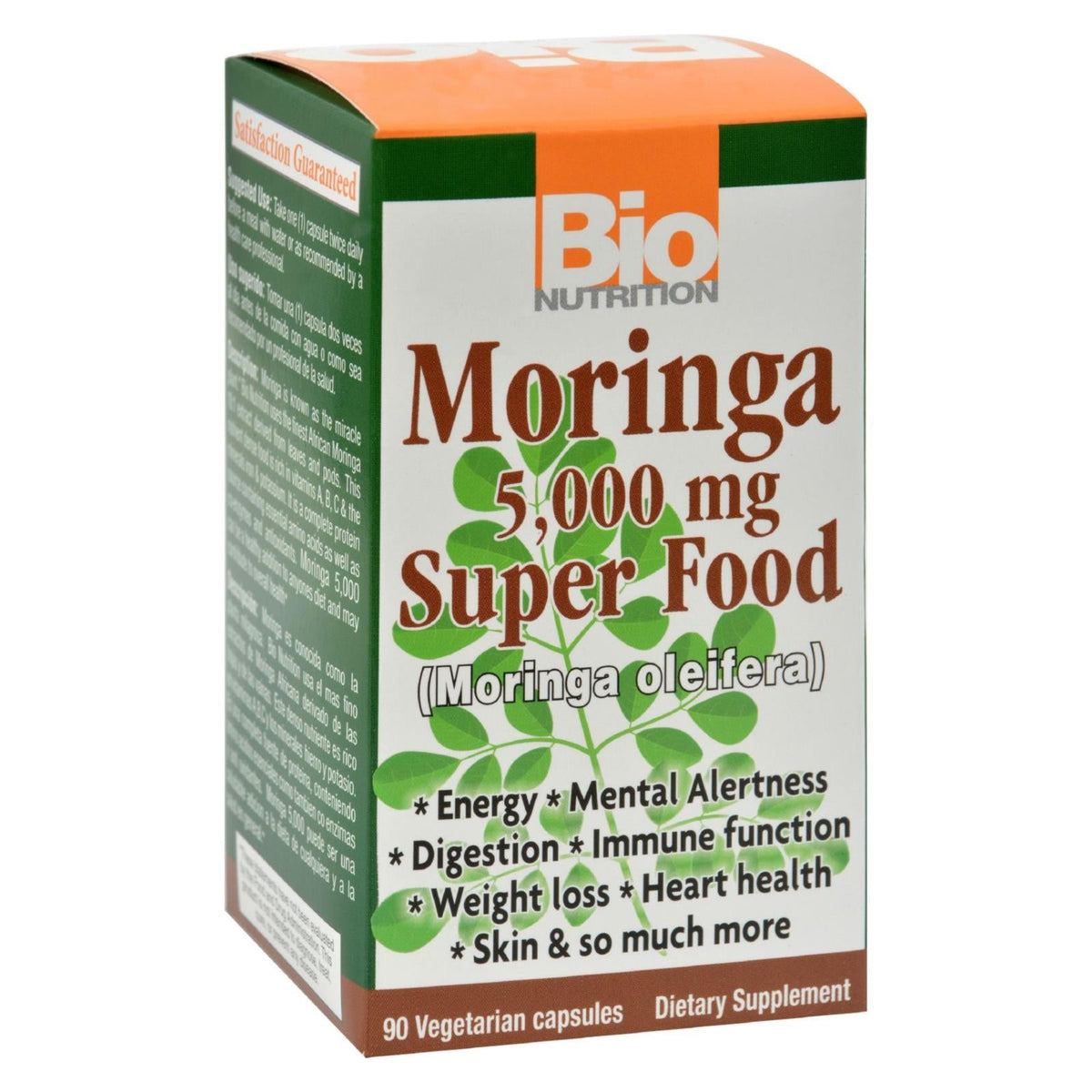 Bio Nutrition Moringa 5000mg Daily Supplement (90 Capsules) — Specialty ...