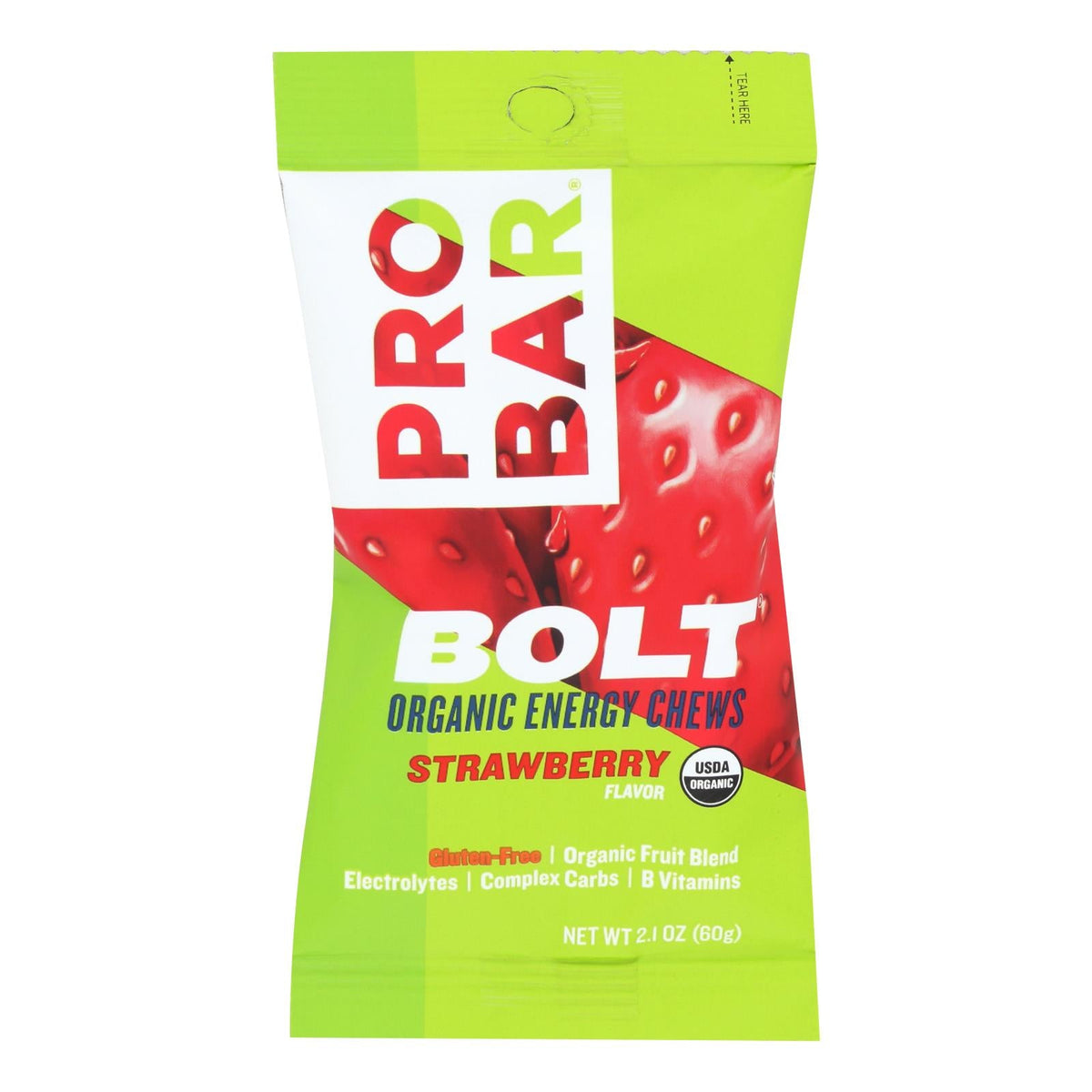 Pro Bar Bolt Energy Chews Strawberry (Pack of 12 - 2.1 Oz) — Specialty ...