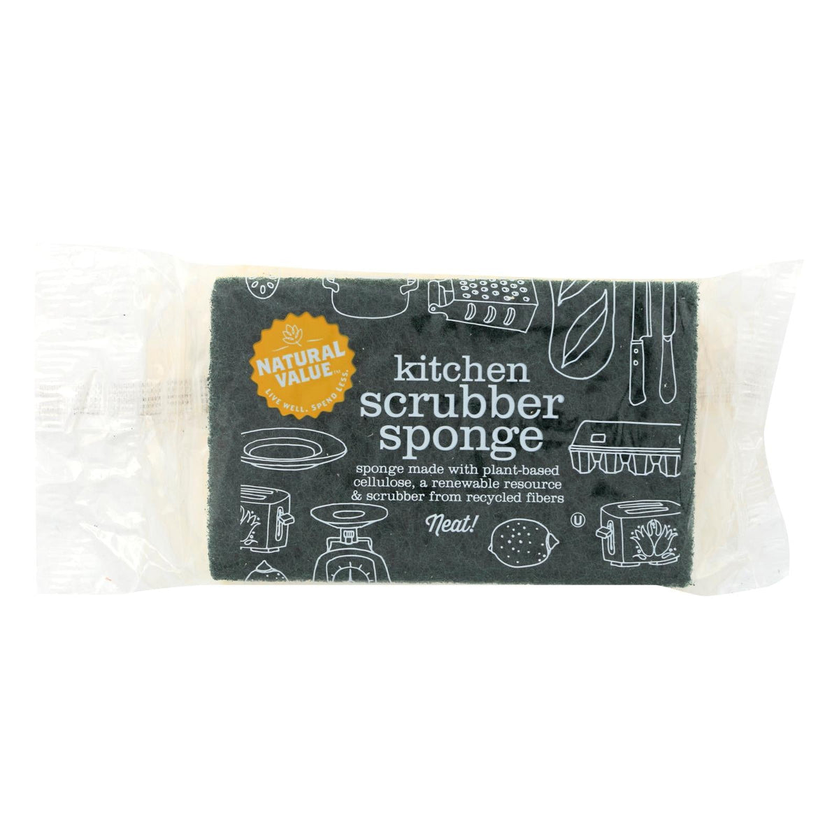 Natural Value 1 Count Sponges and Scrubbers (Pack of 24) — Specialty ...