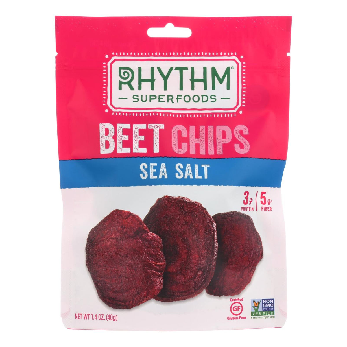 Rhythm Superfoods Sea Salt Beet Chips - Pack of 12, 1.4 Oz. Each ...