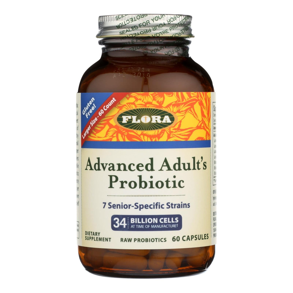 Flora Advanced Adult Probiotics for Digestive Health - 60 Caplets ...