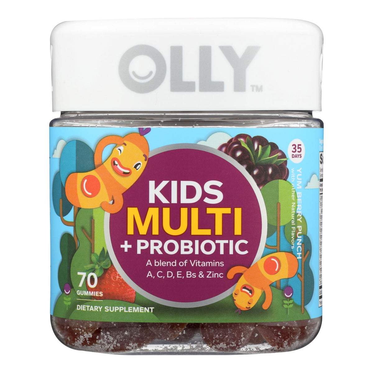 Olly Multivitamin Jelly Gummy for Kids, Berry, 70-Count Pack ...