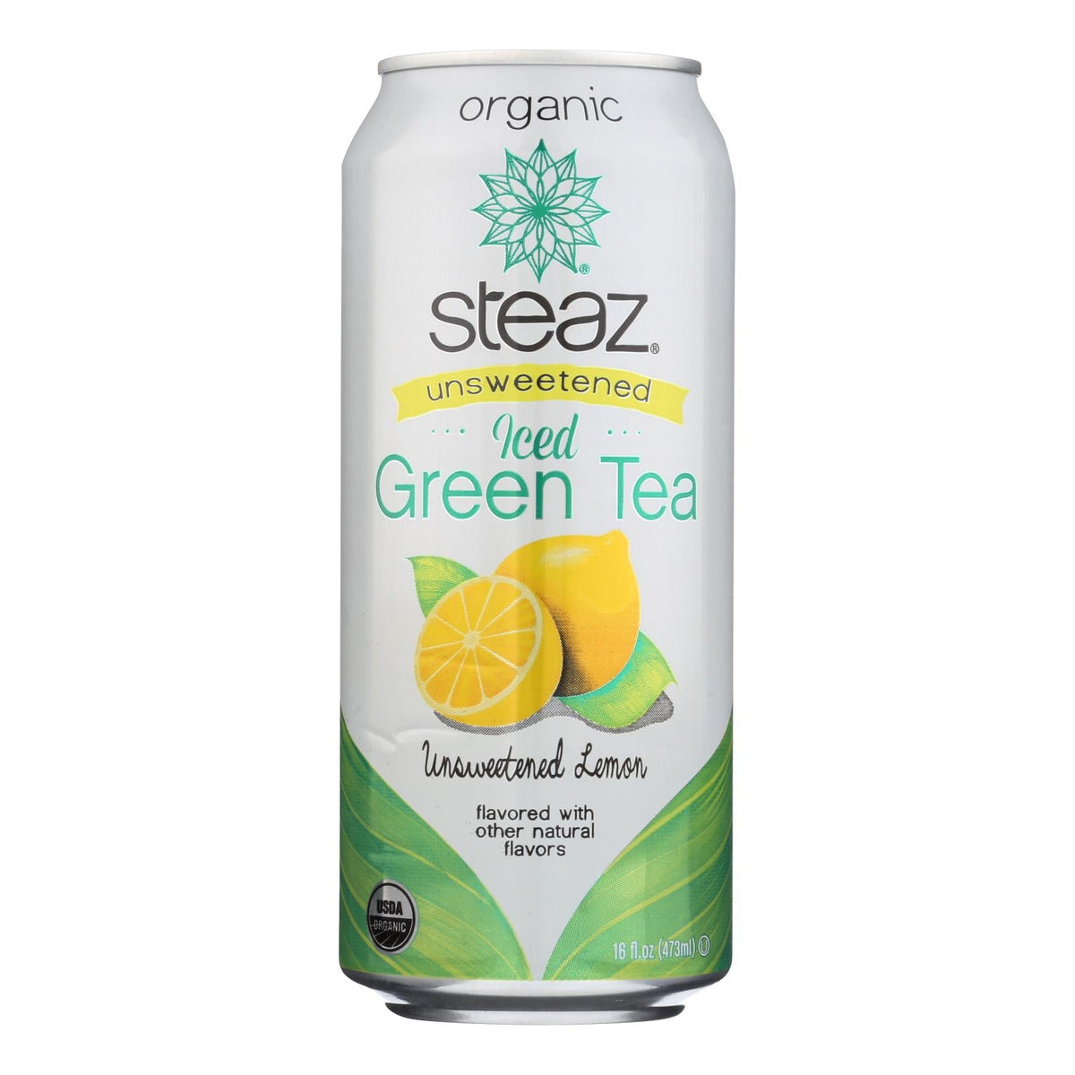 Steaz Unsweetened Green Tea with Lemon, 12-Pack 16 fl. oz. Bottles ...