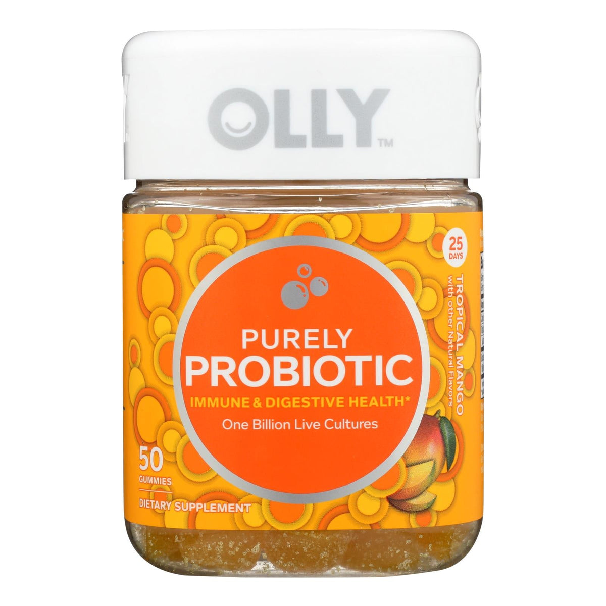 Olly Probiotics Tropical Mango Daily Synbiotic (50 Count) — Specialty ...