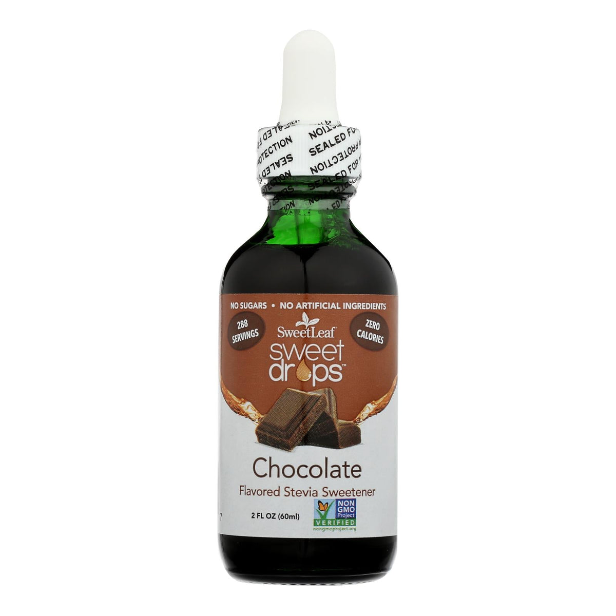 Sweet Leaf Sweet Drops Zero Calorie Liquid Sweetener, Chocolate Flavor ...