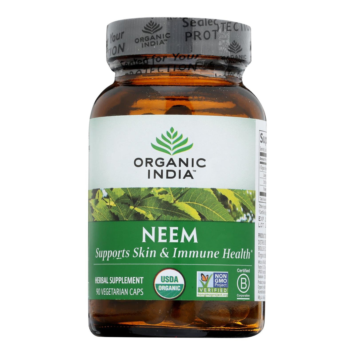 Organic India Neem Whole Herb Supplement (90 Capsules) — Specialty Food ...