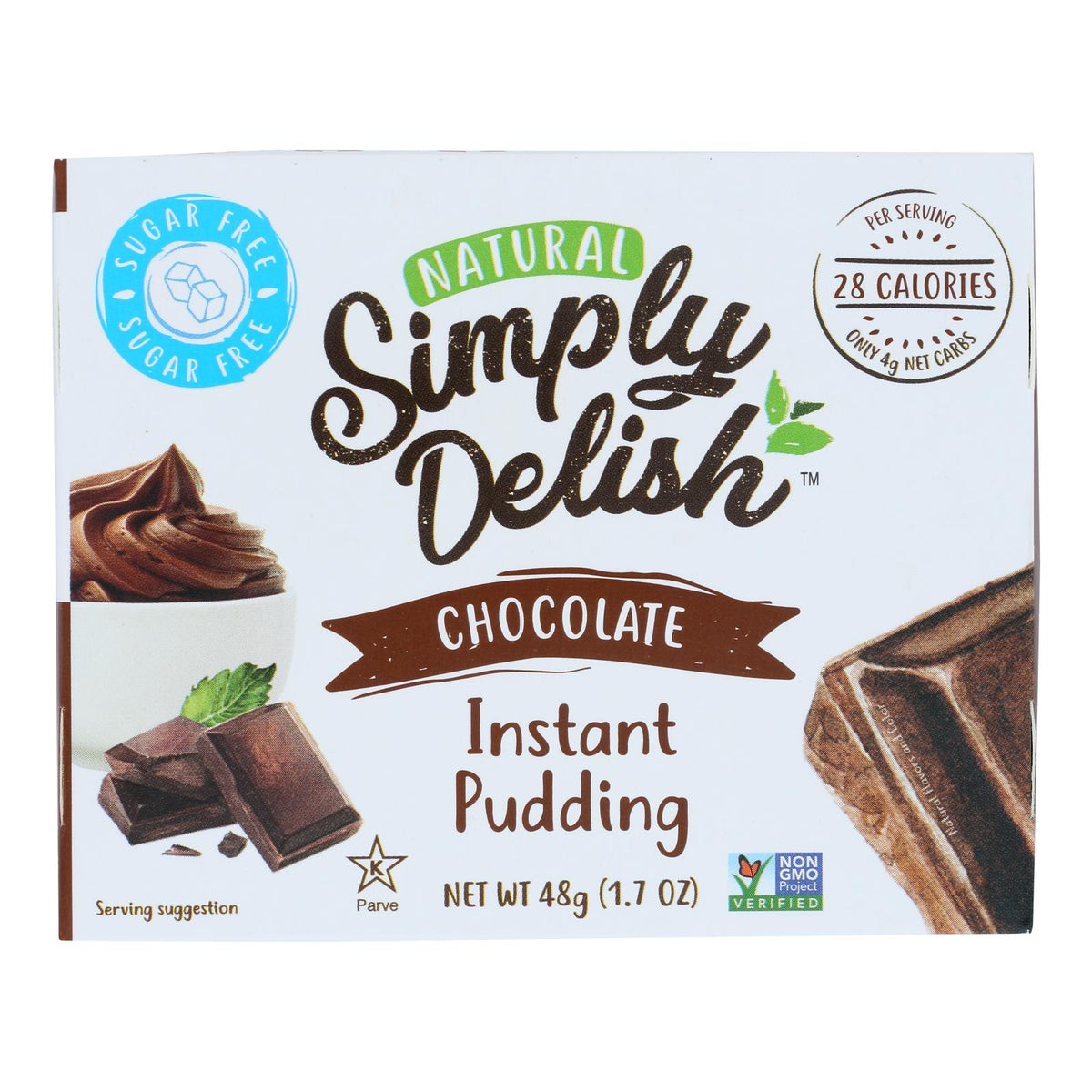 Simply Delish Chocolate Pudding & Pie Filling, Pack of 6, 1.7 Oz Each ...