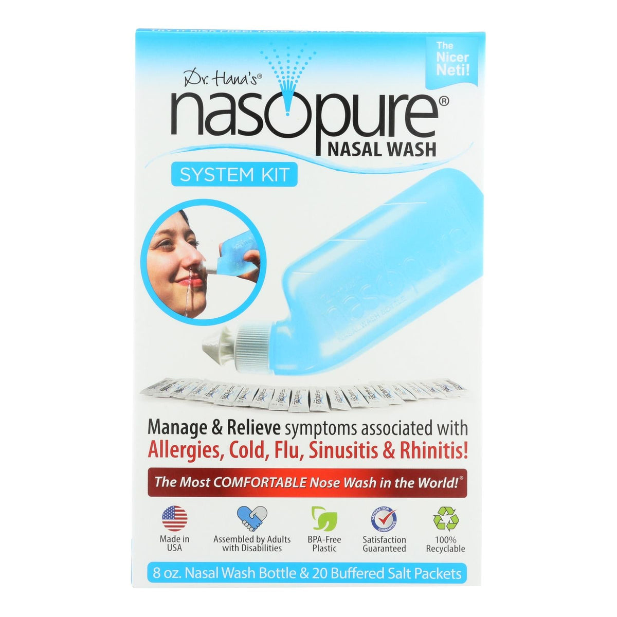 Nasopure Nasal Wash System (8 Oz.) by Dr. Hana's — Specialty Food Source
