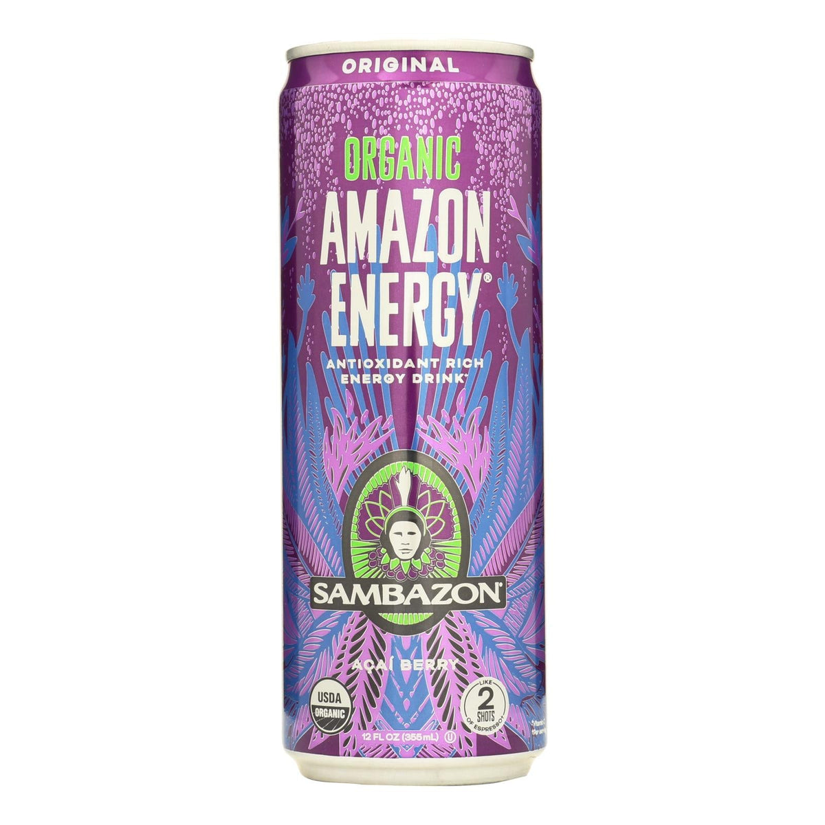 Sambazon Organic Amazon Energy Drink Original, 12 Fl Oz (Pack of 12 ...