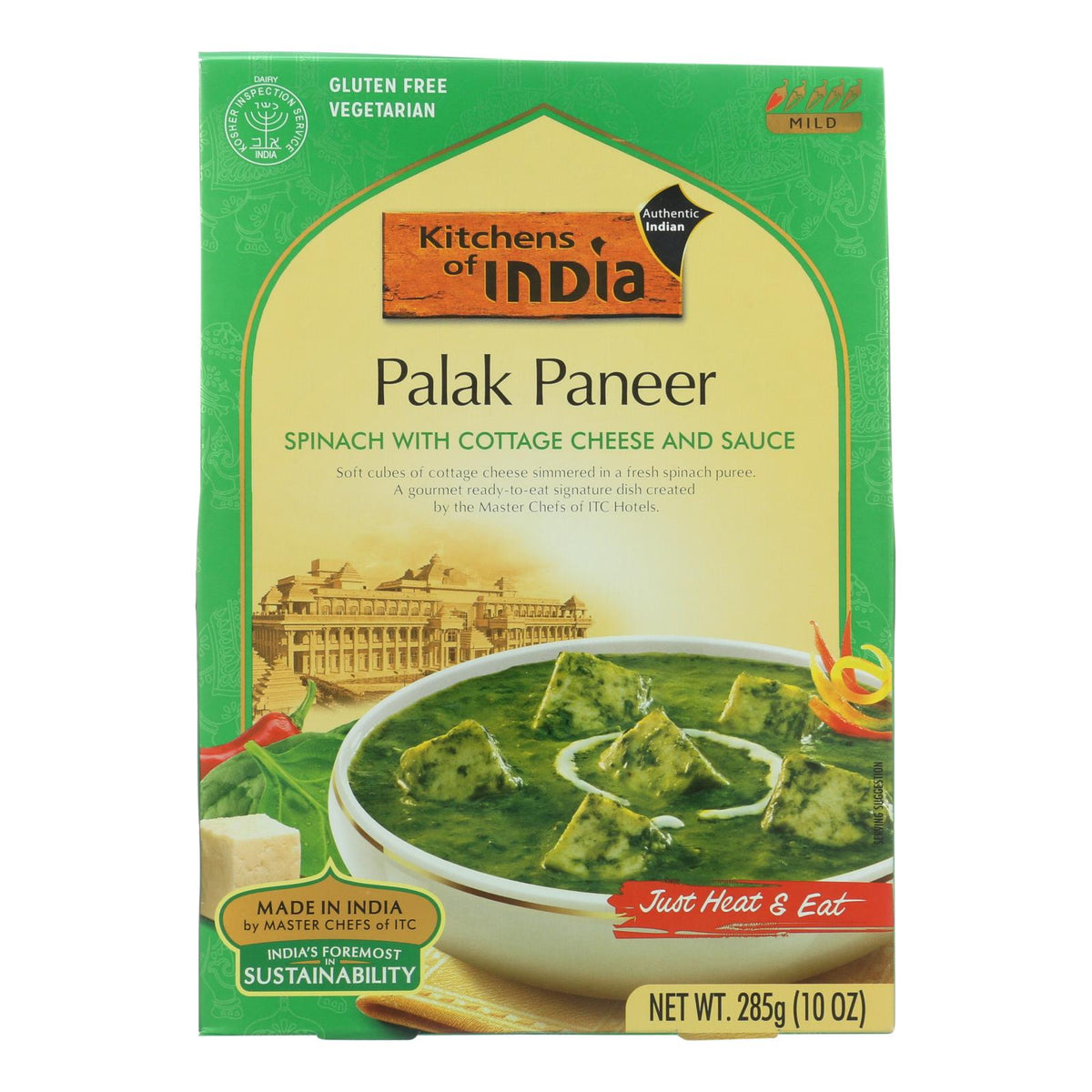 Kitchen of India Palak Paneer Indian Dinner - Pack of 6 - Creamy Spina ...