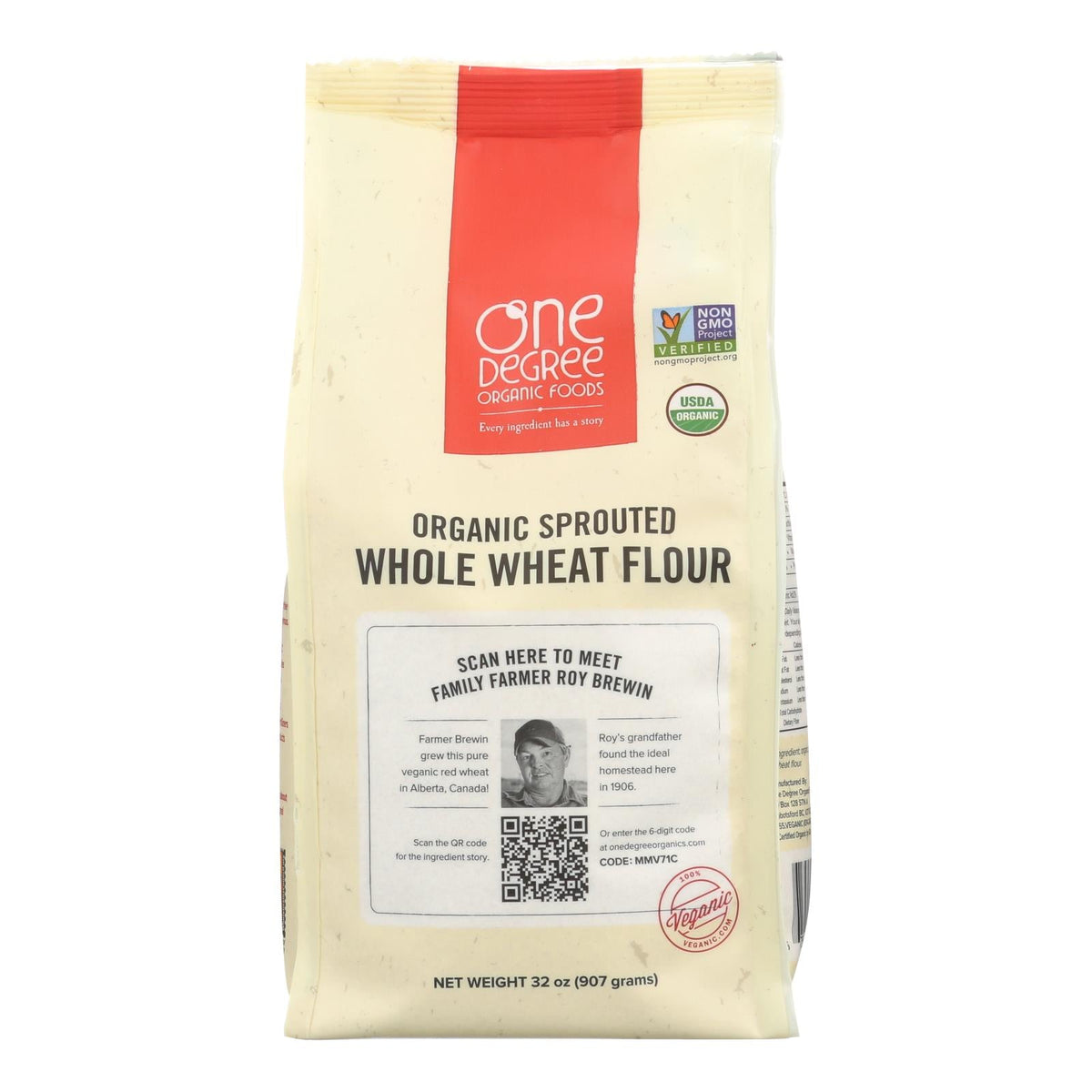 One Degree Organic Foods Sprouted Whole Wheat Flour (6-Pack, 2 lbs. Ea ...