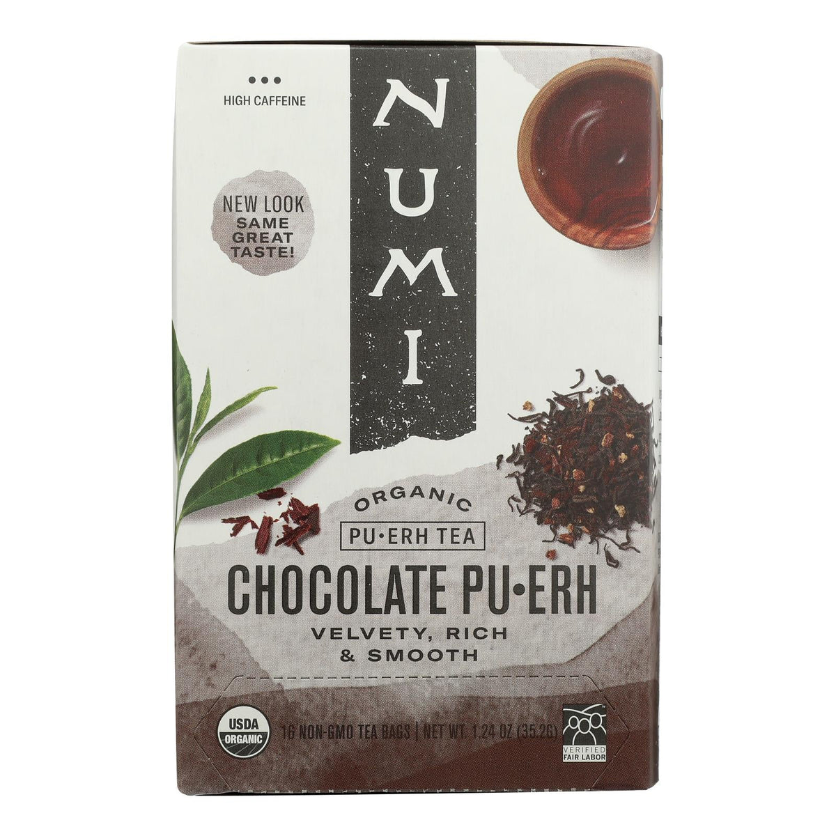 Numi Organic Chocolate Pu'erh Tea, 16 Count — Specialty Food Source