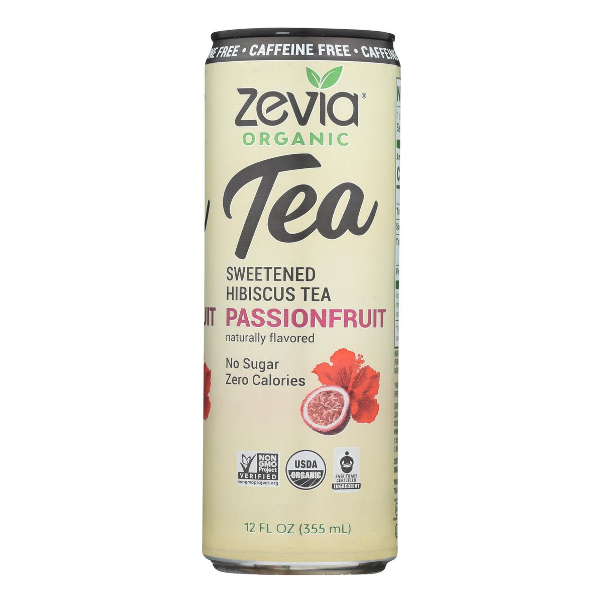 Zevia Hibiscus Passionfruit Sparkling Water, Case of 12 (12 Fl. Oz. Ca ...