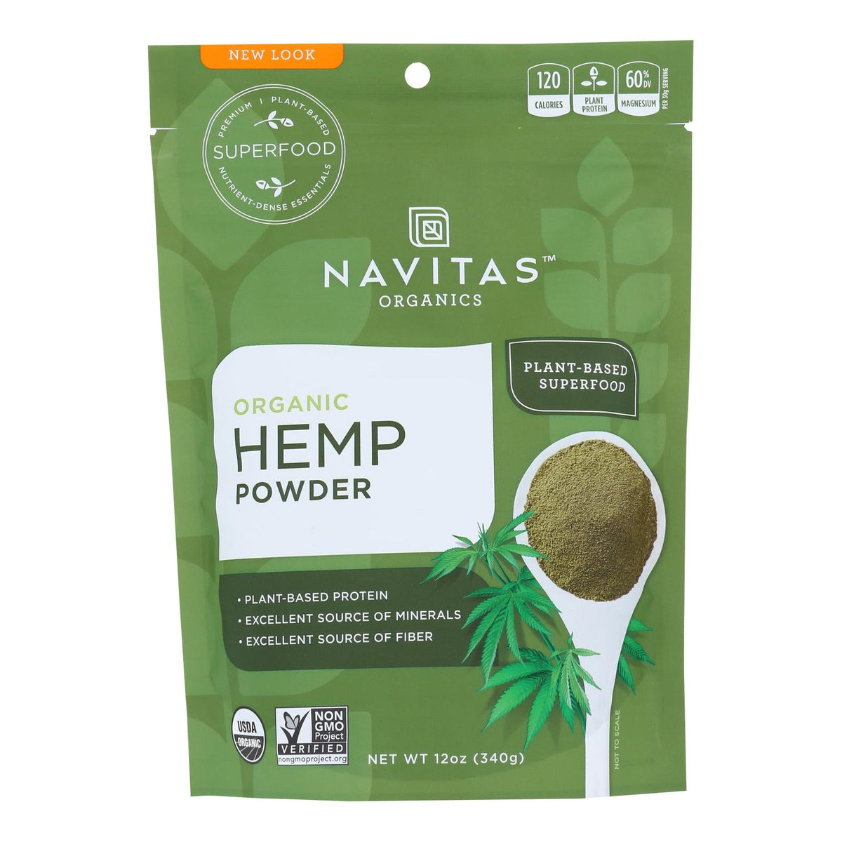 Navitas Naturals Organic Hemp Raw Protein (Pack of 6) - 12 Oz ...