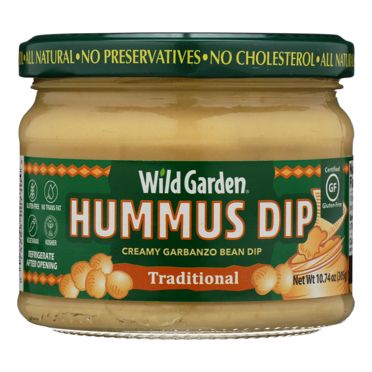 Wild Garden Traditional Hummus, 10.74 Oz Pack of 6 — Specialty Food Source