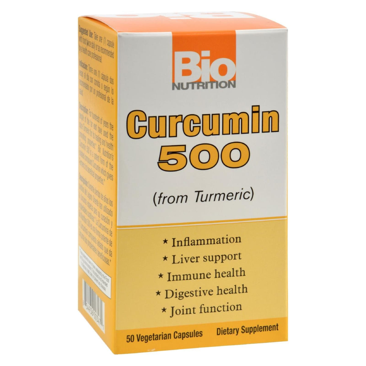 Bio Nutrition Curcumin 500mg (50 Capsules) — Specialty Food Source