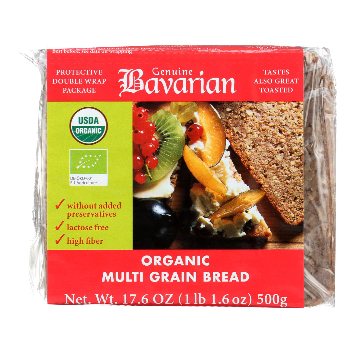Authentic Bavarian Rye Multigrain Bread (6 Pack - 17.6 Oz.) — Specialty ...